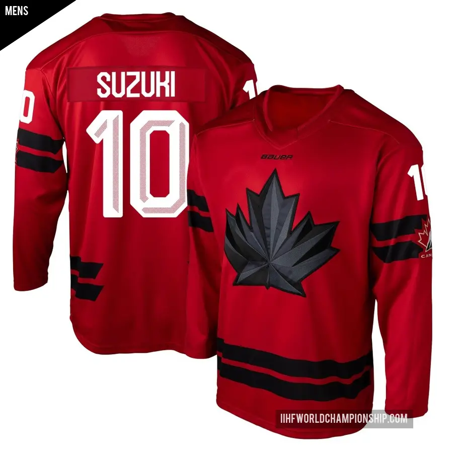 Youth Team Canada ＃10 Nick Suzuki White Premium Hockey 2026 Olympic ...