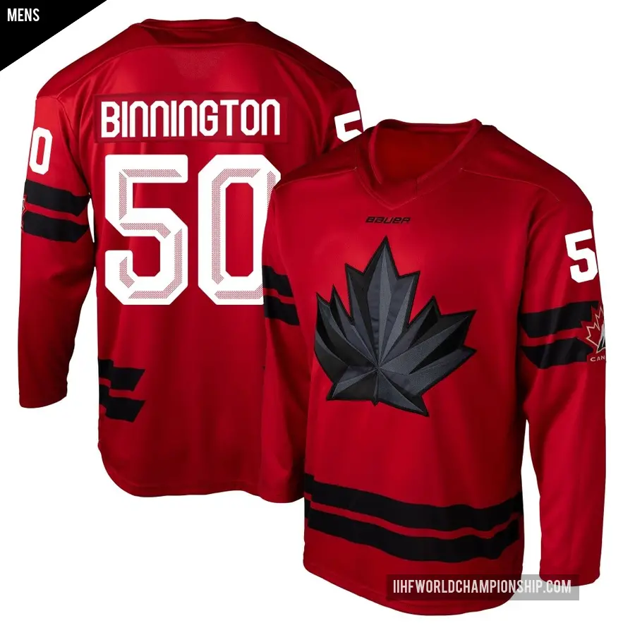 Youth Team Canada ＃50 Jordan Binnington White Premium Hockey 2026 ...