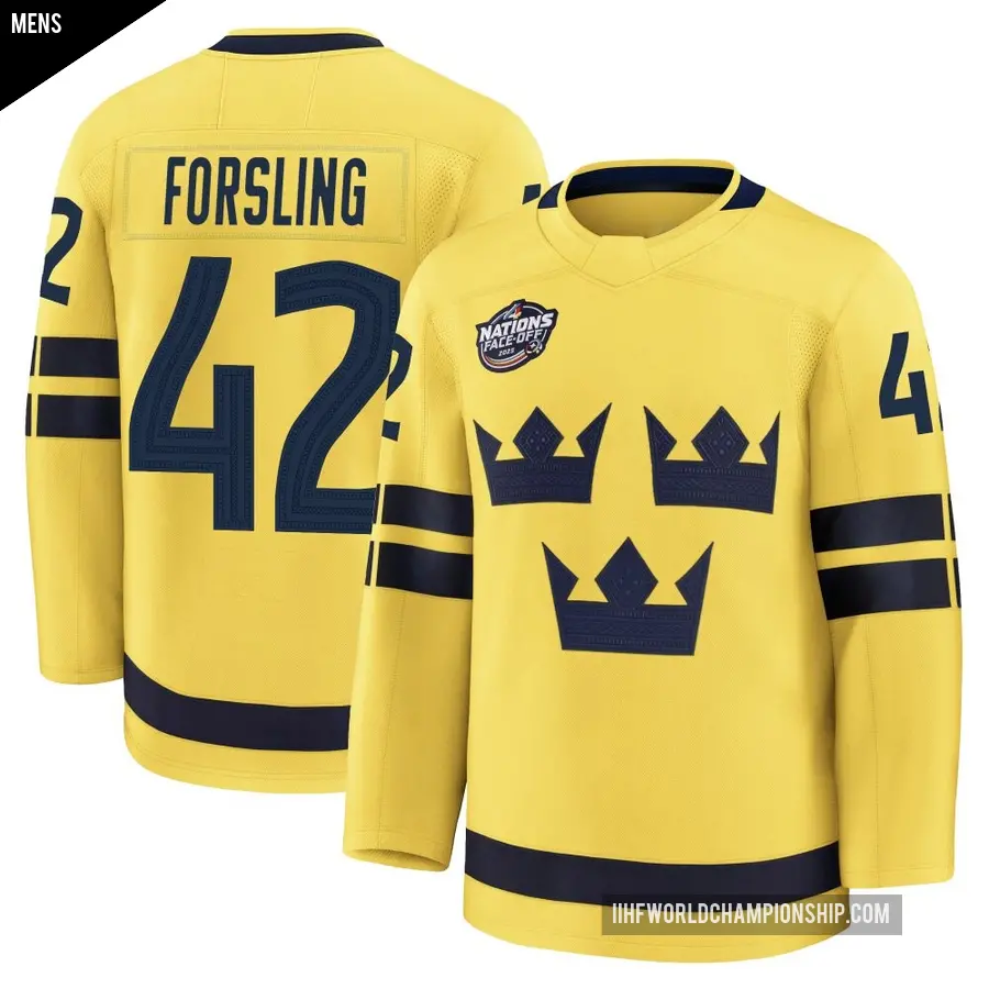 Team Sweden 4NF Jersey, Team Sweden 2025 4 Nations Face-Off Jerseys ...
