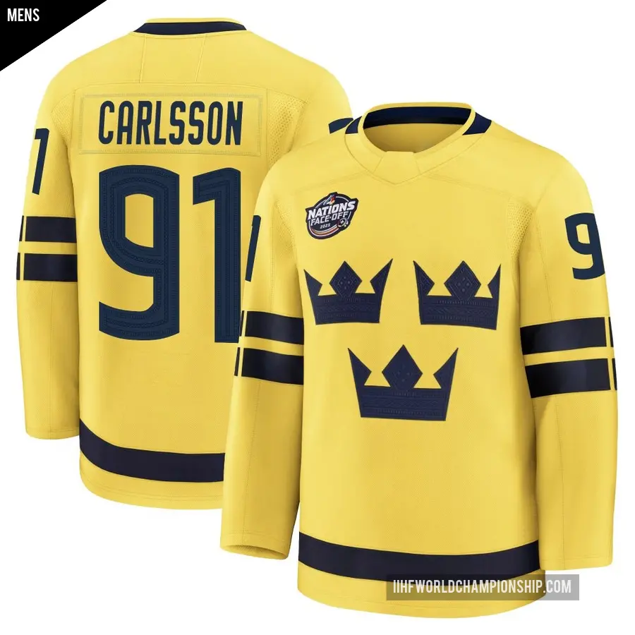 Leo Carlsson 4NF Jersey, Leo Carlsson 2025 4 Nations Face-Off Jerseys ...