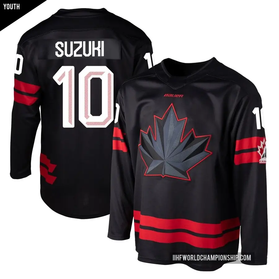 Youth Team Canada ＃10 Nick Suzuki White Premium Hockey 2026 Olympic ...